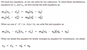 Conservation of Momentum and Energy in Collisions